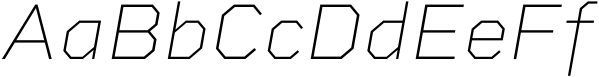 Rigid Square Thin Italic
